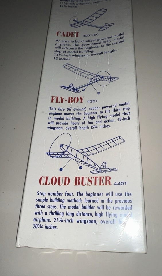 Comet Beginners Build N Fly Balsa Cadet Airplane Kit New Sealed | eBay