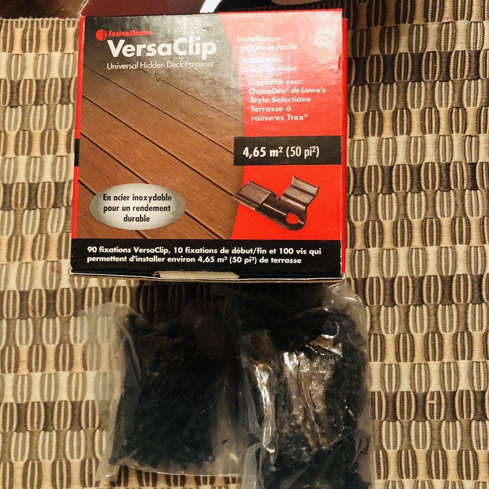 VersaClip 50-sq ft Coverage Black Hidden Deck Fasteners | eBay