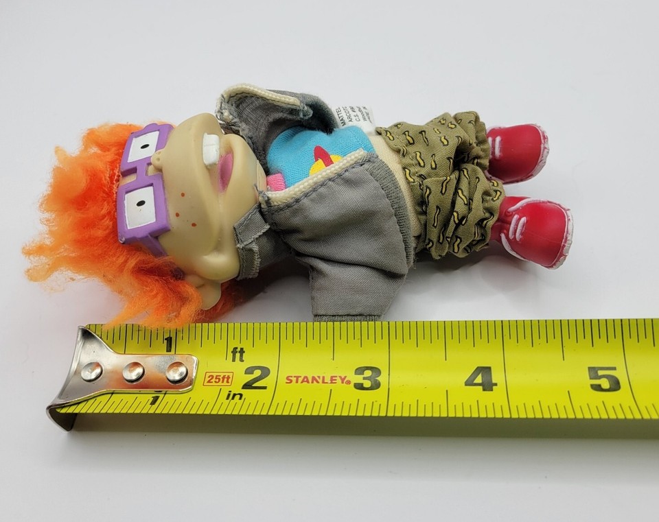 Vintage 1997 Mattel Arcotoys Rugrats Chuckie Finster 4" Doll Figure Toy | eBay