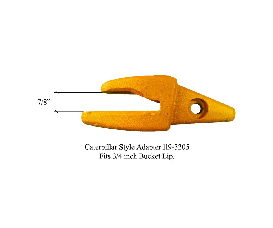 8 - CAT Style J200 Backhoe Bucket Shanks 3/4" Lip, Dirt Teeth, 1U-3202 ...