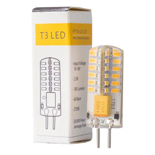 Pro-Trade Lighting PT-T3-2.5-27 LED 2.5 Watt 2700K G4 Base Landscape ...