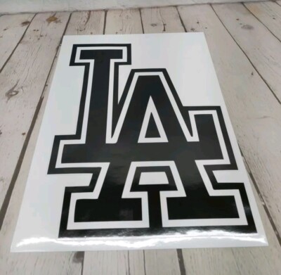 Los Angeles LA Dodgers Logo 10"x 14" inch Window Bumper Wall Sticker ...
