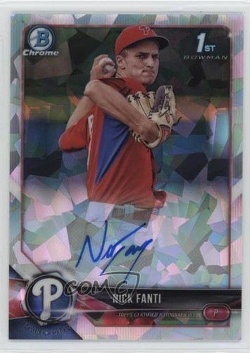 2018 Bowman Chrome Prospect Auto Atomic Refractor /100 Nick Fanti #CPA ...