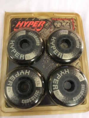 HYPER Inline Wheels OUTDOOR REC/FITNESS/HOCKEY 76mm 82A 4pc USA NOS | eBay