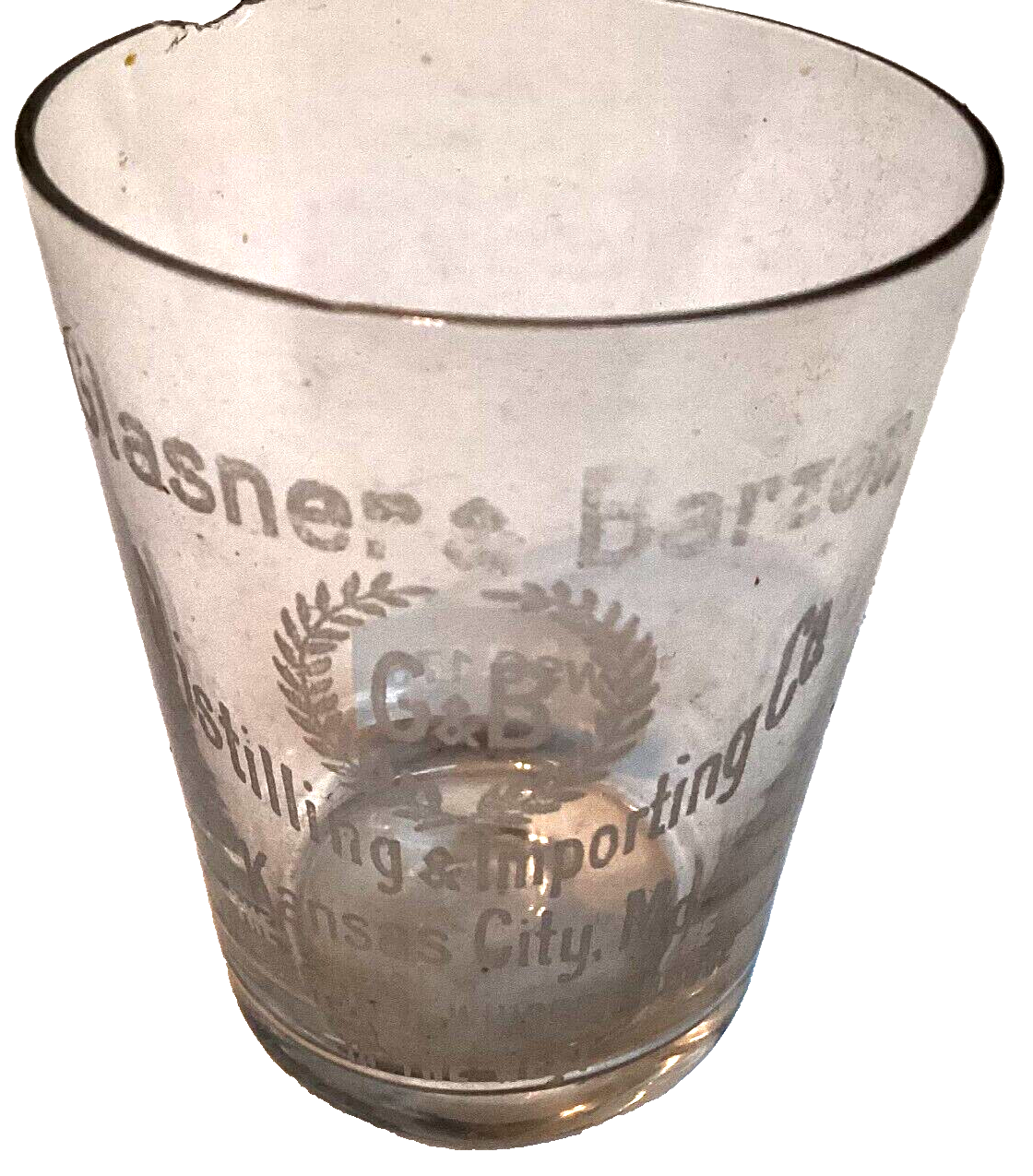 Glasner & Barzer Kansas City, Mo.2 1/4" Tall 1 7/8" Diam. Box 55WSG 175 ...