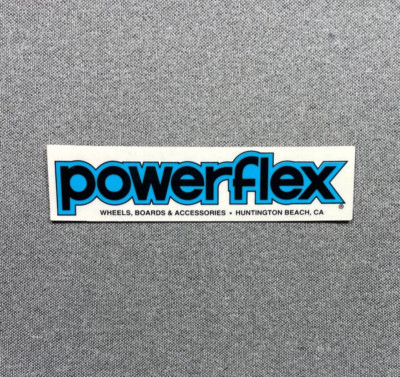 Powerflex Blue Outline Skateboard Sticker Strip 5" | eBay