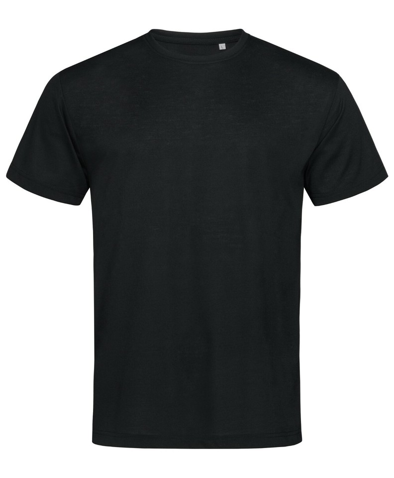 ACTIVE-DRY Plain Cotton Touch Breathable Polyester Sports Tee T-Shirt ...