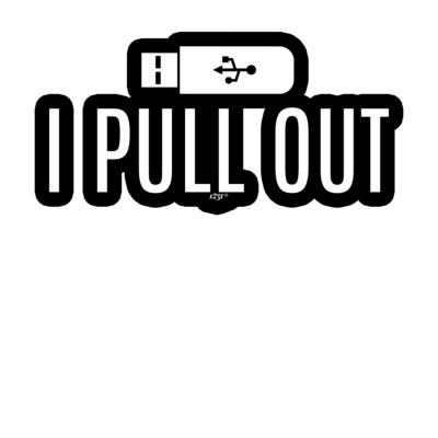 2 x Car Stickers i pull out usb Decal Bumper Truck Laptop Window Decal ...