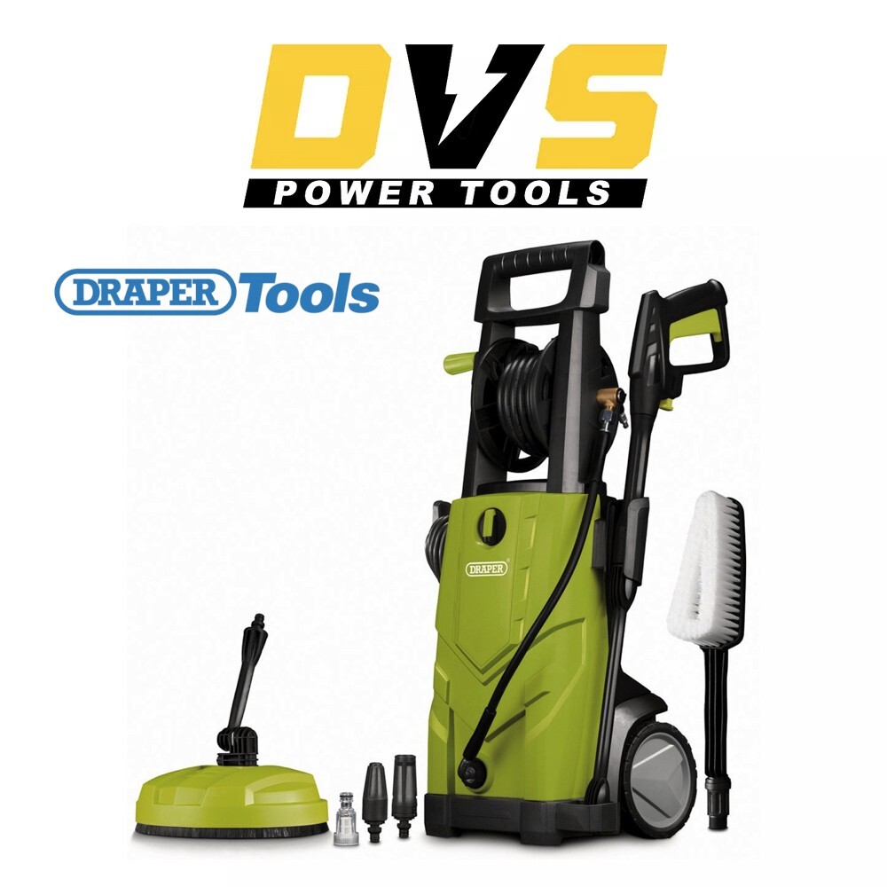 Draper PW2200 230V 165Bar High Power Pressure Jet Washer Patio Cleaner ...