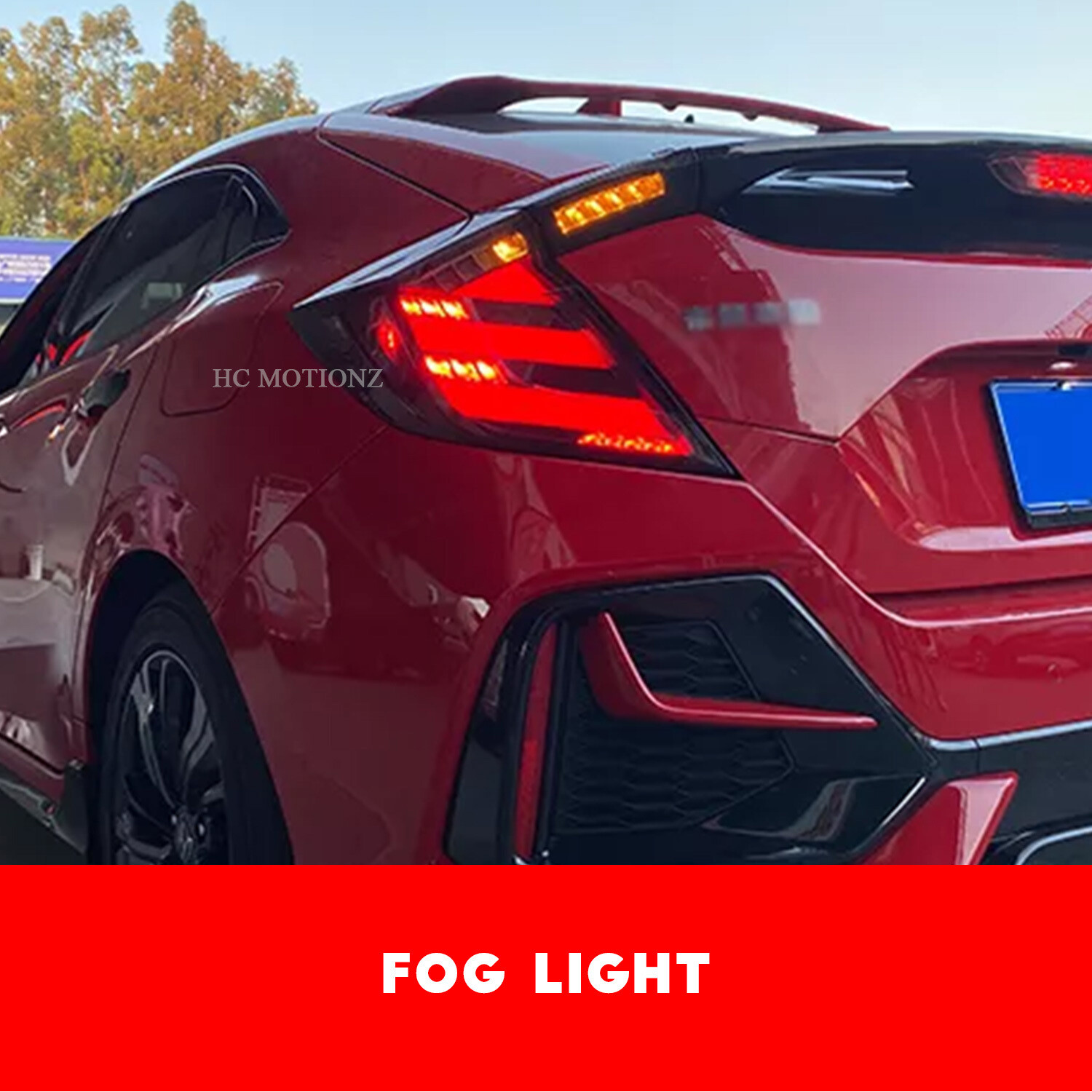 LED Tail Lights For Honda Civic Hatchback 2017-2021 Mugen FK7 FK8 4pcs ...