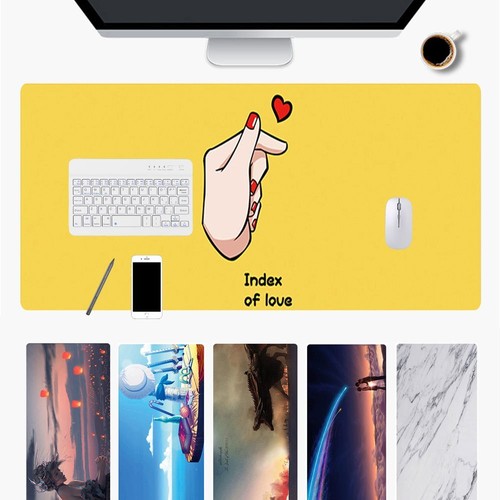 Table Locking Edge Rubber Computer Desk Mat Laptop Cushion Keyboard ...