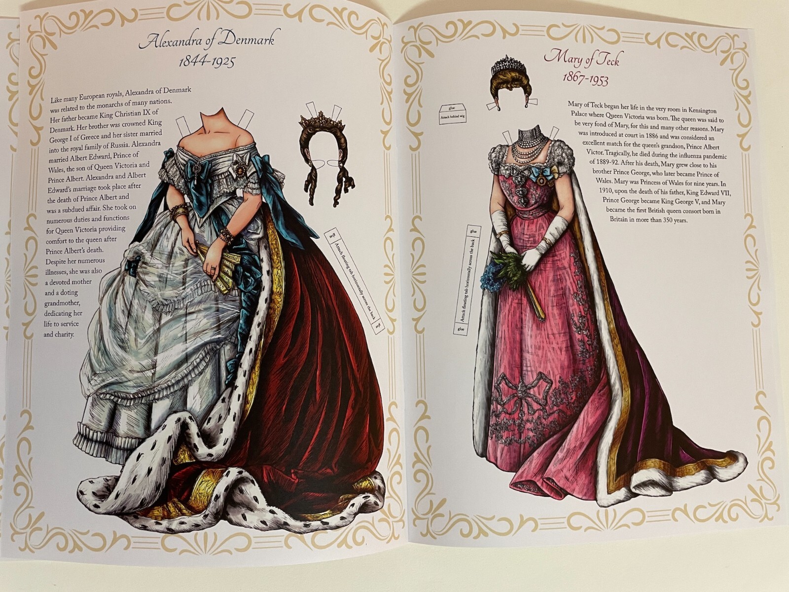 PRINCESSES OF WALES PAPER DOLLS by Brenda Sneathen Mattox & Julie Allen ...