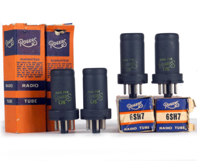 ONE 6SH7 ROGERS NOS CANADA Tube Röhre Lampe Valve Valvola Valvula 진공관 ...