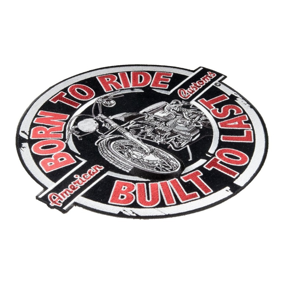 Born To Ride Vintage Motorcycle Patch, Biker Back Patches | eBay