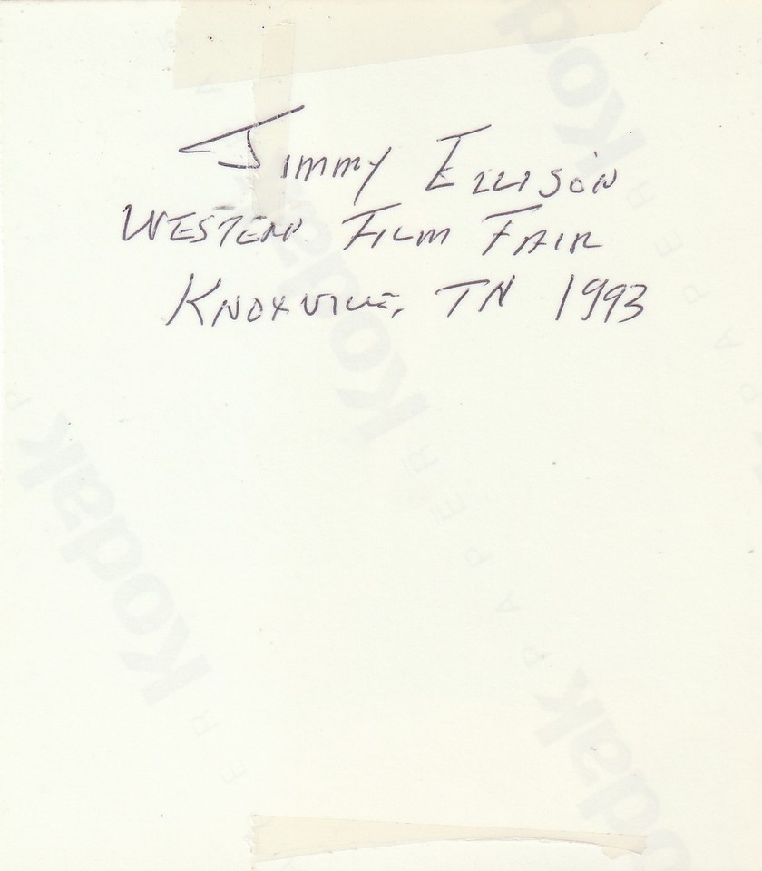 Jimmy Ellison as Johnny Nelson (Hoppy's first side kick 1936) signed ...