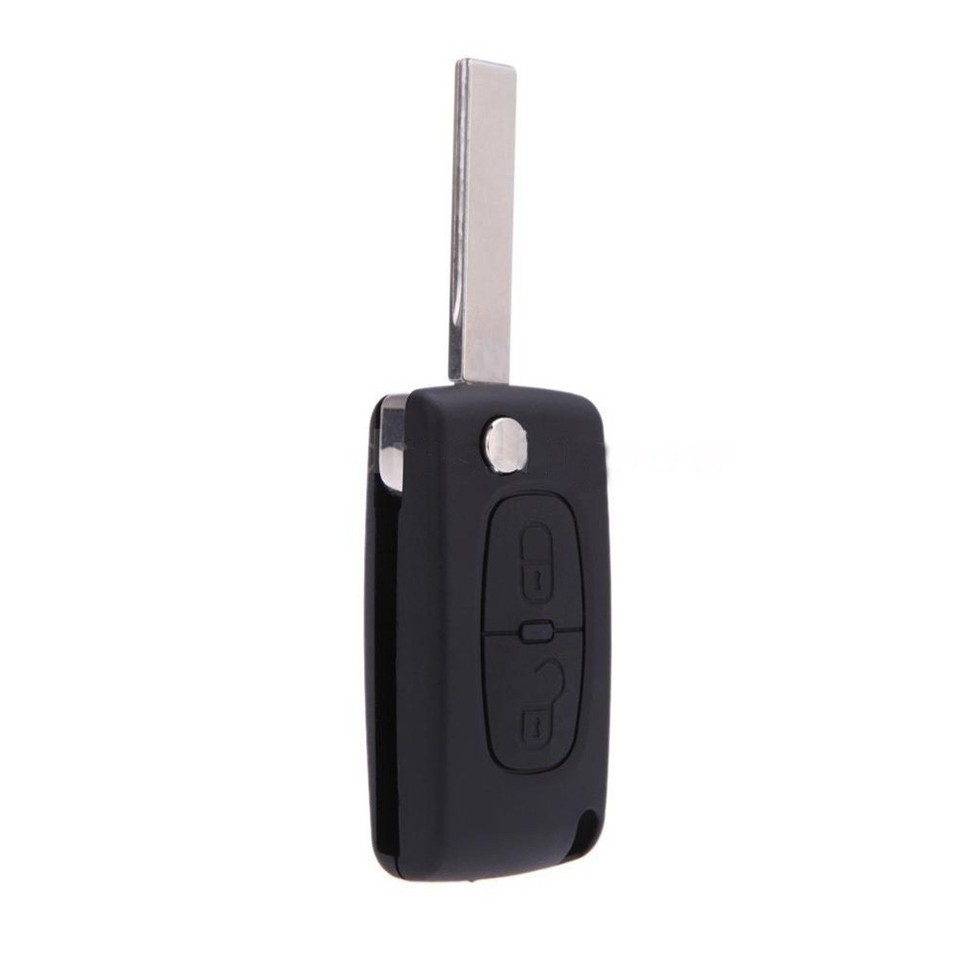 Car Key Replacement 2 Buttons Remote Entry Folding Key Shell Fob Case ...
