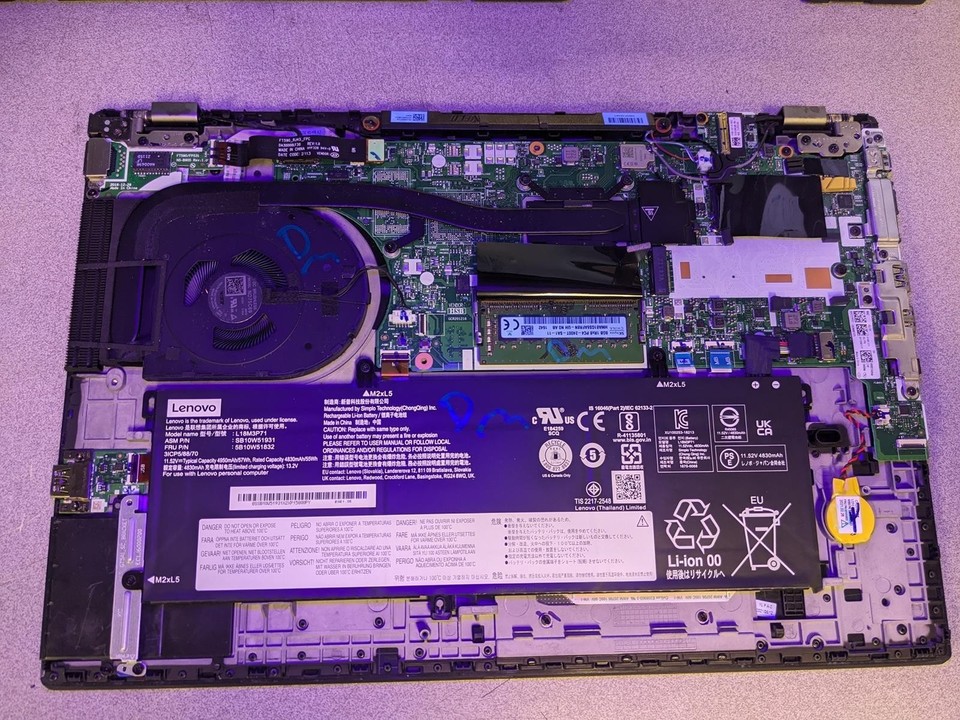 LENOVO THINKPAD T15 GEN 2 i7-1165G7 @ 2.80 GHz, 24 GB RAM, NO HDD/OS | eBay