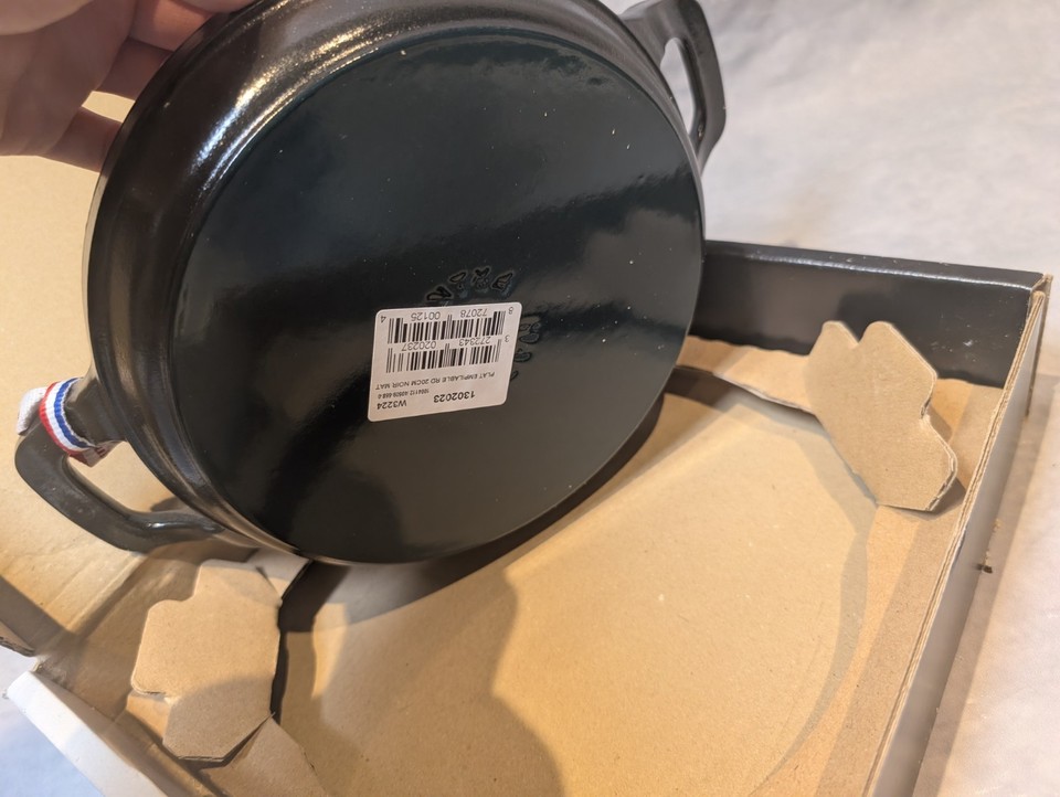STAUB Cast Iron Double Handle Fry Pan 20 Cm Black New In Box | eBay UK