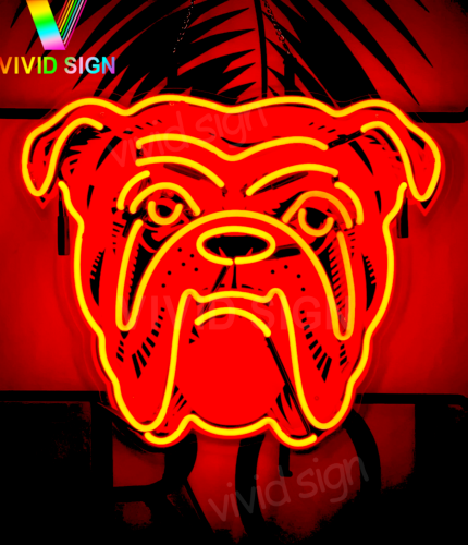 New Red Dog Beer Logo Neon Light Sign Lamp 19x15 With HD Vivid Printing ...
