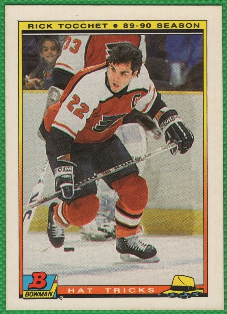 Rick Tocchet - 1990-91 Bowman Hat Tricks #14 - Philadelphia Flyers ...