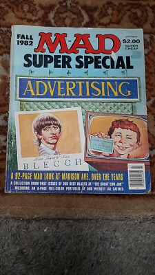 MAD MAGAZINE Fall 1982 Super Special Beetles Ringo Starr ADVERTISING ...