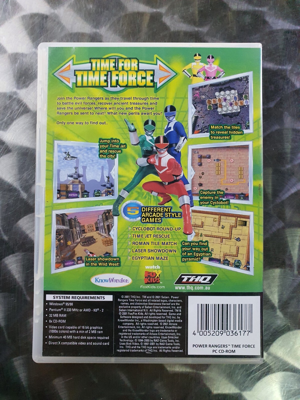 Saban's Power Rangers : Time Force - 2001 Retro PC Game - Free AUS Post ...