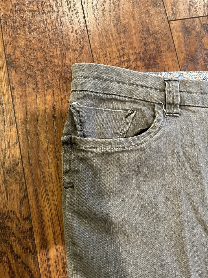 Avenue Jeans Women’s Light Gray Wide Leg Jeans Size 24 | eBay