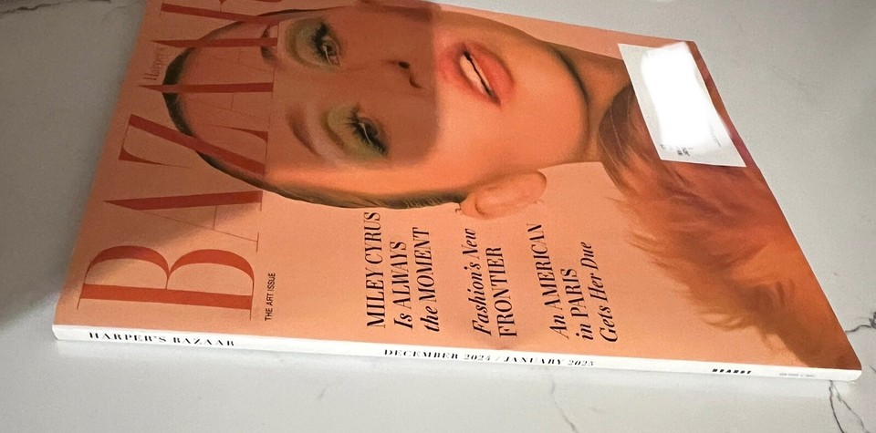 Brand New Harper’s Bazaar Magazine December '24 January '25 Miley Cyrus ...