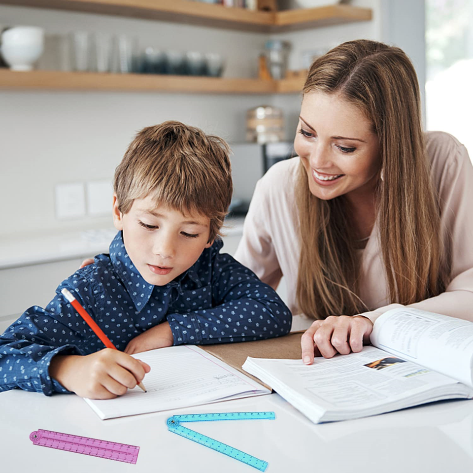 5-pack of 30cm Folding Rulers,Transparent Ruler for Geometric,for ...