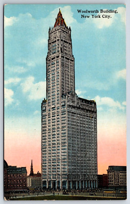 Postcard Woolworth Building New York City B2 | eBay