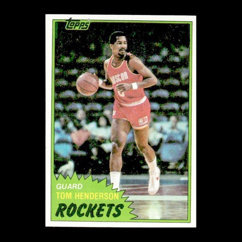Tom Henderson 1981-82 Topps Houston Rockets #86 R331L 29 | eBay