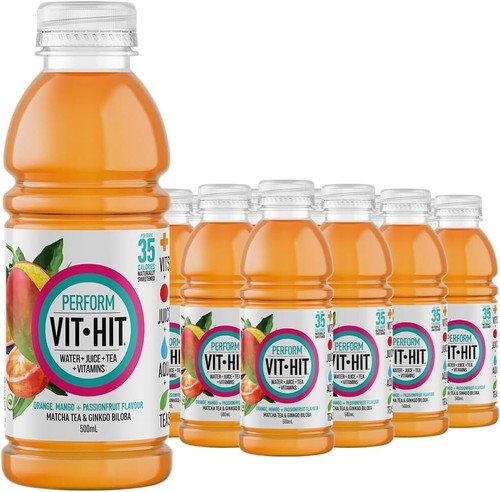PERFORM 500ml bottle x12 Orange, Mango, Passionfruit, Matcha Tea ...