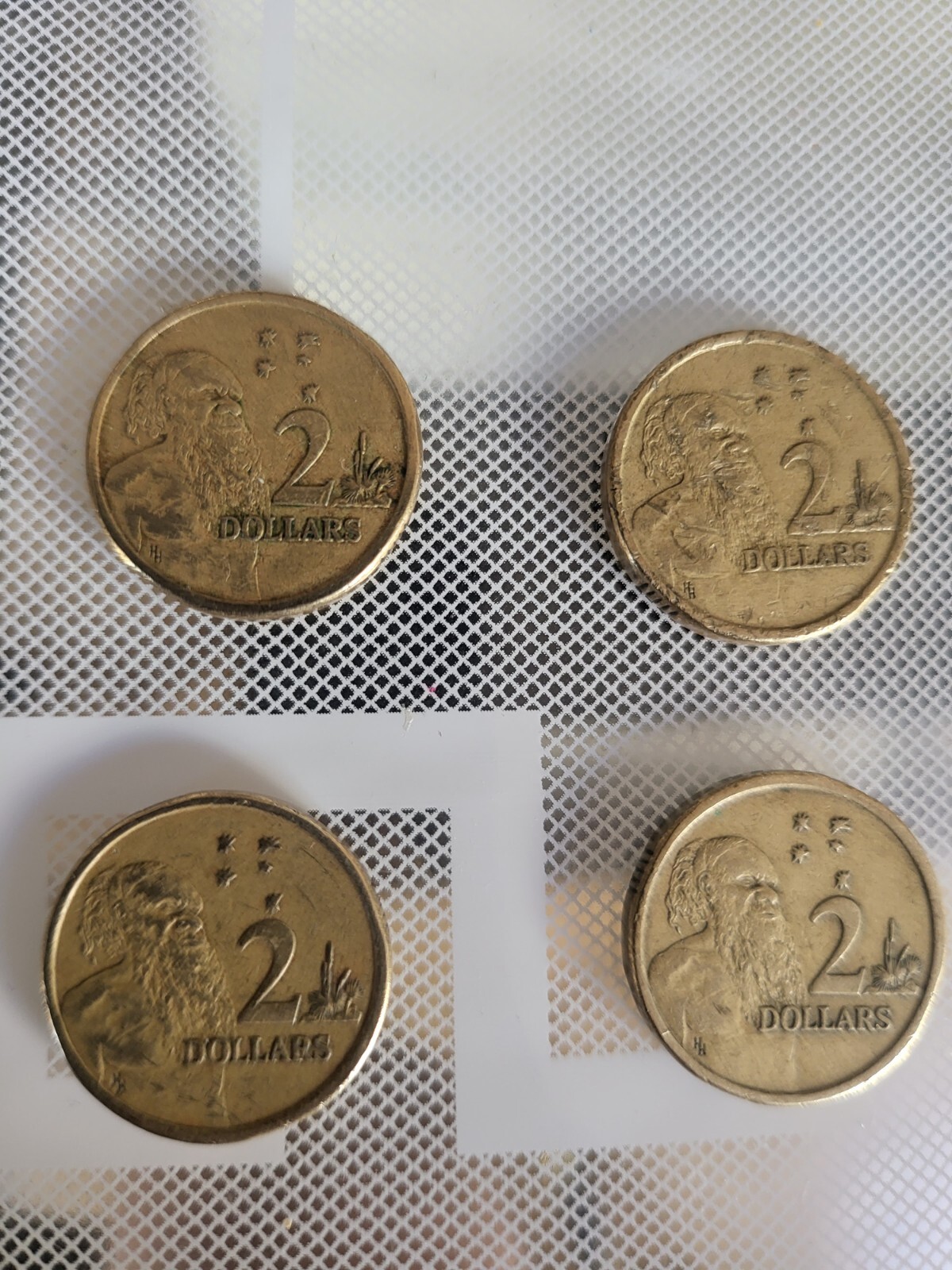 🔥 RARE (3)1988 & (1) 1989..... $2 TWO DOLLAR COIN with the HH and RDM ...