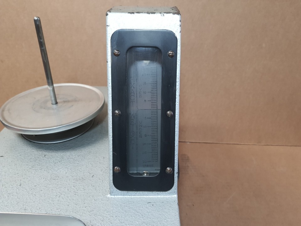 The Exact Weight Scale Co. Shadowgraph Scale w/ Rod Weighing Device ...