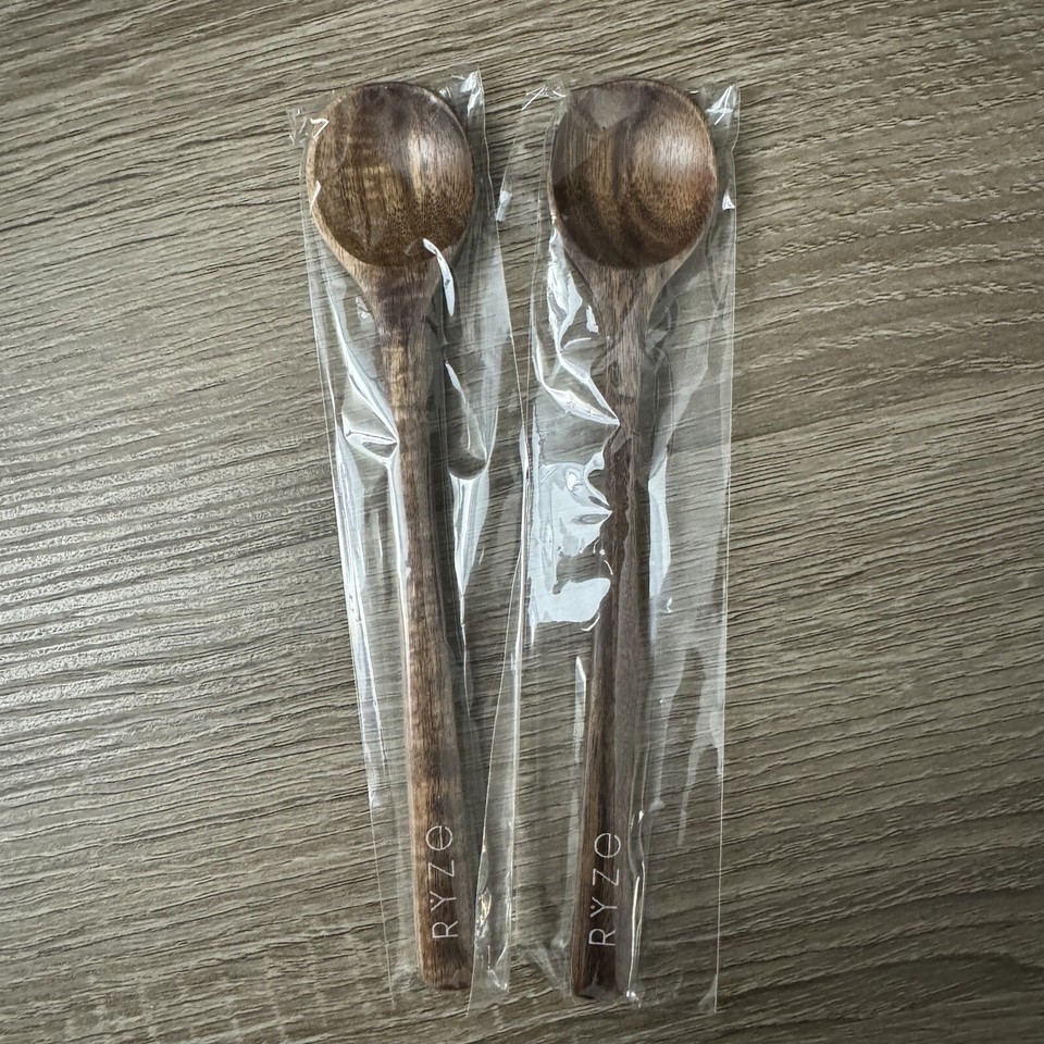 3 Pack Organic Mushroom Coffee W/ 2 Acacia Spoon 100% Authentic FREE ...