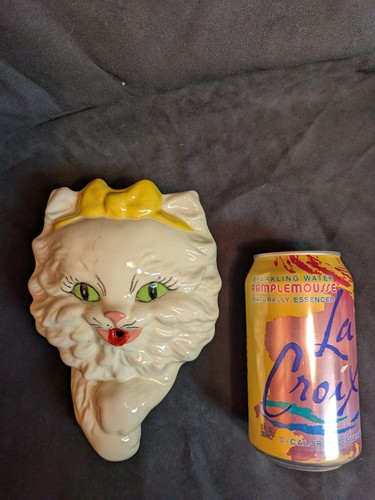 Vtg Retro Japan Persian Cat String Holder, 3D Wall Decor Novelty ...