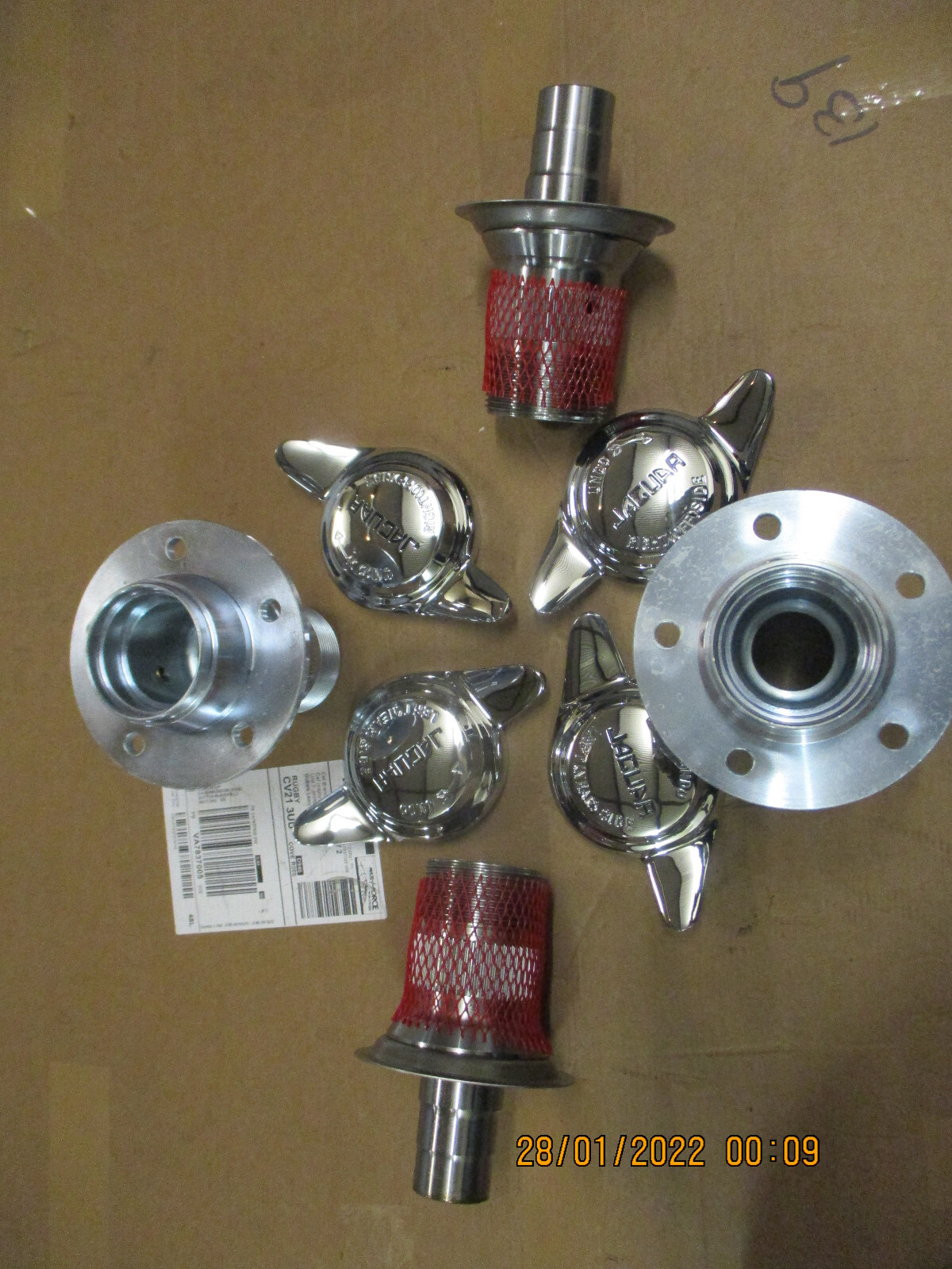Jaguar Series 1 &2 E-type S-type 420 Sovereign wire wheel hubs ...