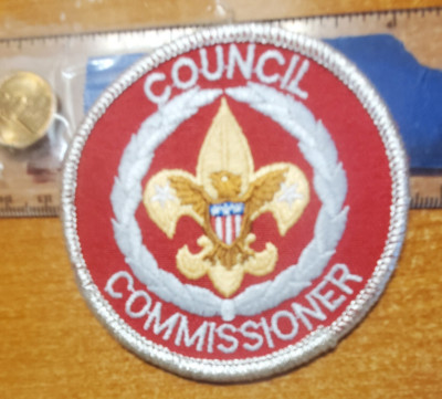 BSA Council Commissioner Position Patch, scout stuff plastic backing | eBay