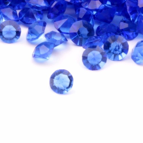 Lot (2000) ss22 vintage Czech sapphire blue chaton cut glass ...