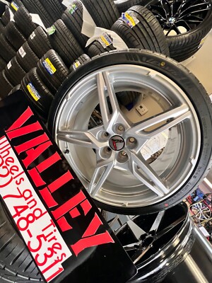 19" 20" CHEVROLET CHEVY CORVETTE STINGRAY C8 OEM FACTORY STOCK silve ...