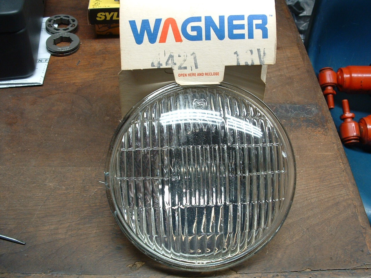WAGNER HEADLIGHT BULB 2 PRONG # 4421 NEW OLD STOCK FOR OLDER VEHICLES ...