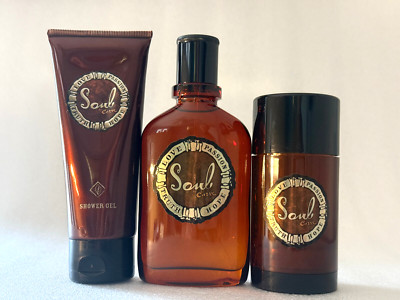 Curve SOUL Men's 3.4 oz Cologne Spray/Shower Gel 3.4 oz/Deodorant 2.6 ...