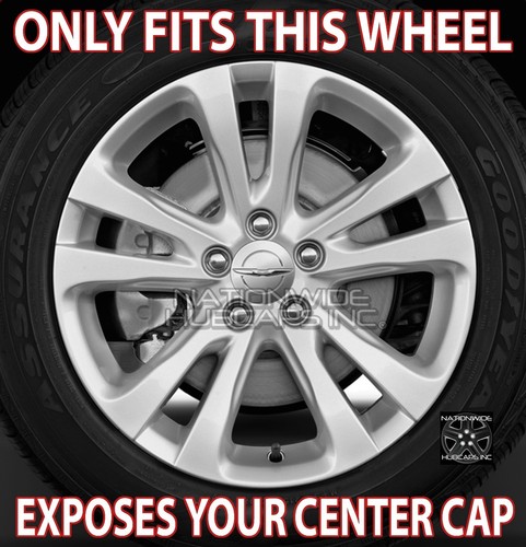 2015-2017 Chrysler 200 Chrome 17" Wheel Skins Full Rim Covers Hub Caps ...