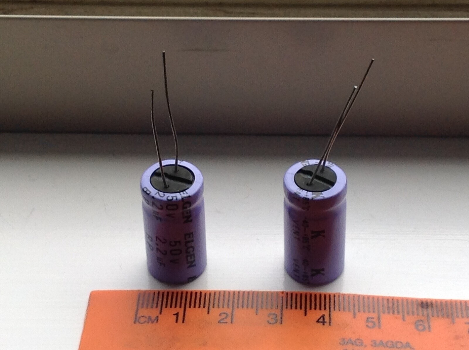 2.2uF Bipolar Electrolytic Capacitors High Quality Elgen Large 2 Pcs ...