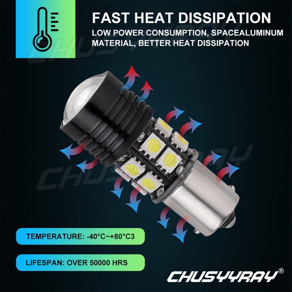 Front & Rear LED light bulbs for a Deere 425 445 455 headlights AD2062R ...