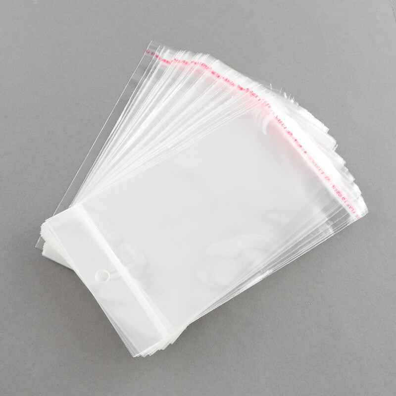 SELF SEAL CLEAR CELLO CARD BAGS HANG CELLOPHANE PARTY BAG A6 A5 A4 ...