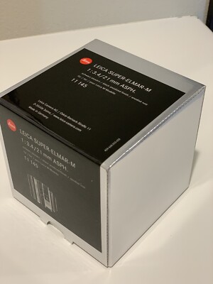 Leica 21mm f3.4 Super Elmar ASPH (11145) BOX And Manual ONLY | eBay