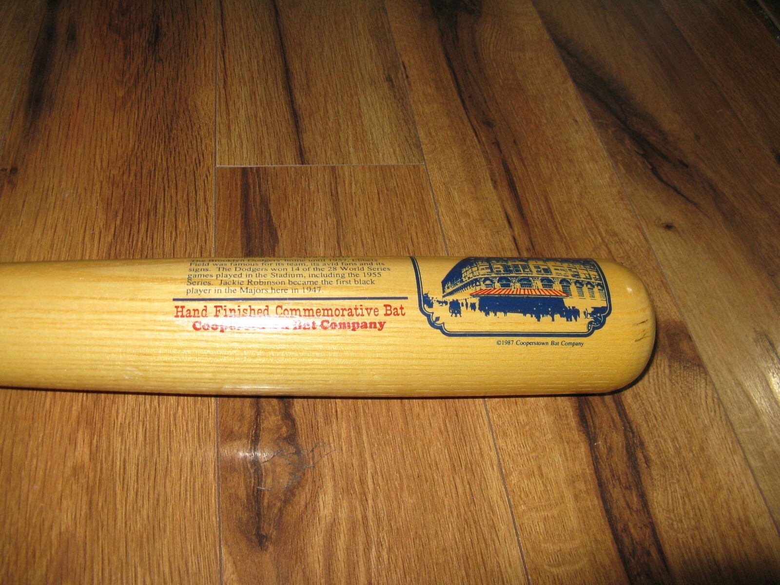 Original Brooklyn Dodgers Ebbets Field Cooperstown Baseball Bat MLB ...