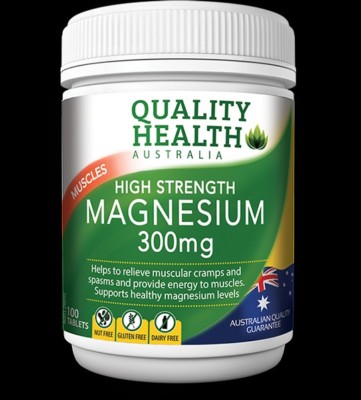 Quality Health Magnesium FOR MUSCLE CRAMPS 100 caps OzHealthExperts | eBay