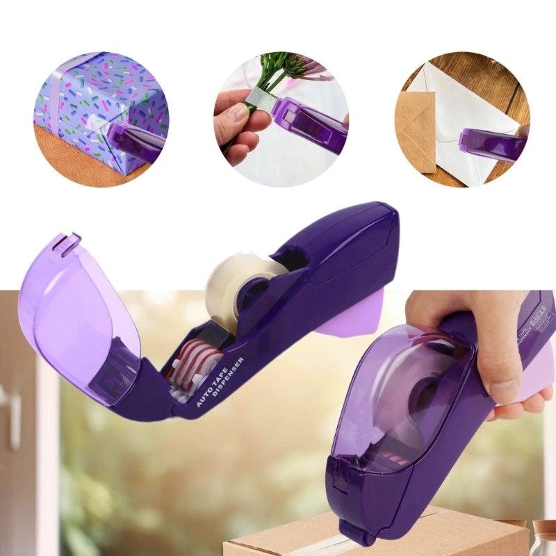 One-Hand Operate Tape Dispenser for Sealing Packages, Scrapbooking ...